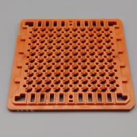 China SGS Permanent ESD Component Tray PC Biodegradable 100-Pocket 8.6mm Matrix for Electronics for sale