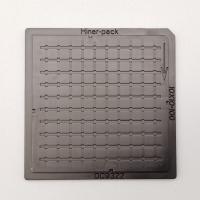 China HN2079 Wafer Bare Die Tray 50.7×50.7×4mm with 100 Cavity Matrix for IC Chip Packaging for sale