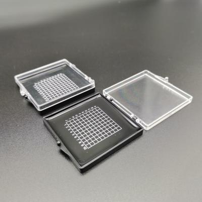 China Permanent Antistatic Gel Sticky Box Black Bottom Transparent Color for sale