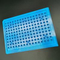 China PEI ESD Plastic Electronic Components Tray 220x160x13.7mm with 160 Cavities for IC Packaging for sale