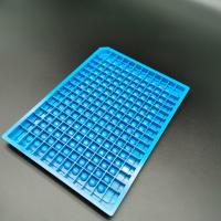 China PEI ESD Plastic Electronic Components Tray 220x160x13.7mm with 160 Cavities for IC Packaging for sale