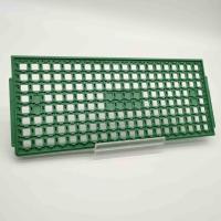 China Antistatic PPE Green JEDEC IC Trays 322.6x135.9mm for BGA Chip and Module Storage for sale
