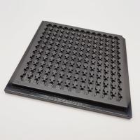China Custom Optoelectronic Chip Waffle Pack Tray Cover Clip PC Material 101.6x101.6mm for sale