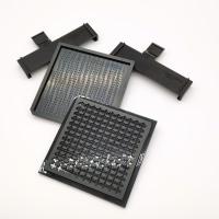 China Custom Optoelectronic Chip Waffle Pack Tray Cover Clip PC Material 101.6x101.6mm for sale