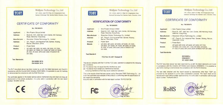 CE,ROHS,FCC - Shenzhen Welljoin Electronic Co., Ltd