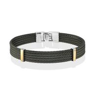Quality Beaded Mens Stainless Steel Bangle Bracelets Luxury Multilayer Woven Braided for sale