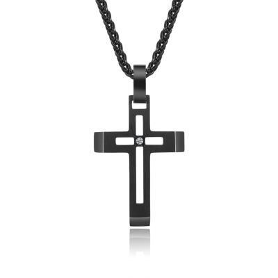 China Hot selling custom men pendant necklace cross pendant stainless steel for sale