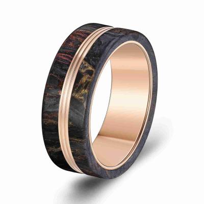 China Superior Strength Forged Carbon Fiber Wedding Band with Unique Marbled Patterns and Customizable Options for Men for sale