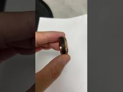 Alternative Metal Rings Forged Carbon Fiber Jewelry Main Material Gold Powder and Rose Gold Wedding Bands for Men in 2025