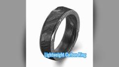 Forged Carbon Ring Ultra Light Skin Friendly