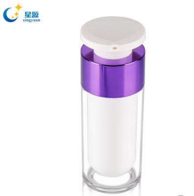 China 15ml 30ml 50ml PP AS airless lotion pump bottle with left right lock for sale