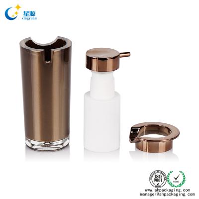 China 15ml 30ml Acrylic electroplate double wall airless bottle pump for sale