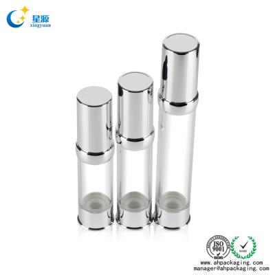 China 50ml AS vacuum plastic bottle 15ml 30ml acrylic airless bottle pump for sale