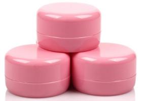 China 20g High quality pink plastic cosmetic PP Acrylic skin cream jars for sale