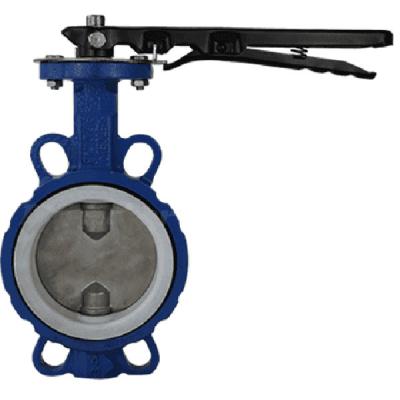 China DUCTILE IRON HANDLE WAFER TWO-STEM BUTTERLFY VALVE for sale