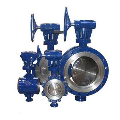 China High performance eccentric double flange reducer butterfly valve for sale