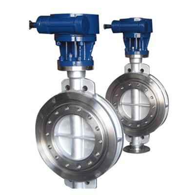 China Bare stem  high temperature metal seat triple eccentric butterfly valve for sale