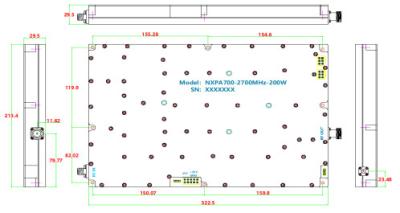 China NXPA700 2700MHz 200W RF Amplificador de sinal Modulo UAV para radar à venda