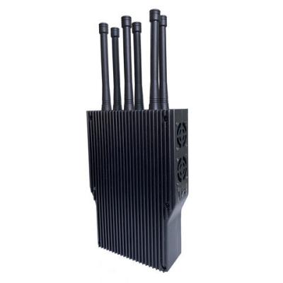 Cina Jammer segnale del telefono cellulare 5G Jammer 6 bande 8-10W Jammer segnale per banda Tutti i telefoni cellulari 2G / 3G / 4G / 5G State Art alluminio in vendita