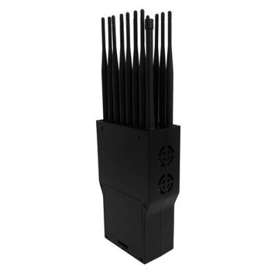 China Mobile Phone Signal Handheld 5G JAMMER Mobile phone Jammer Wifi Jammer GPS Lojack jammer 3.0 Hours Battery 16000mAh for sale
