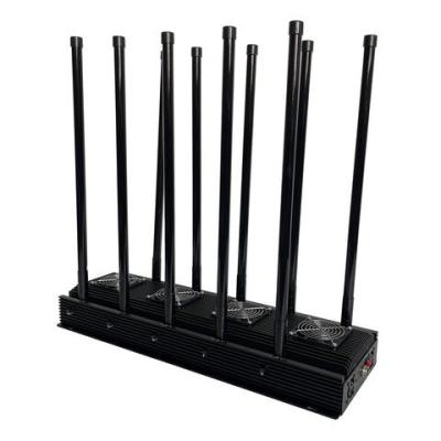 China Mobile Phone 5G Jammer+ WiFi + VHF + UHF/ GPS/ Lojack 10 Bands Omni or Directional Patch Antennas for sale
