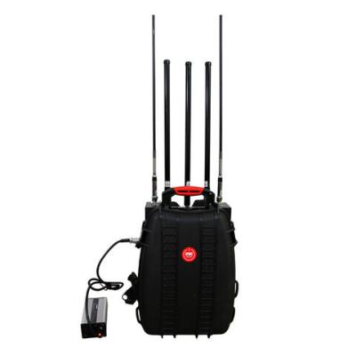 中国 130W マックス,5 バンド, マンパック VHF UHF モバイル電話ジャマー WiFi/GPSジャマー L1 1-2 時間 内蔵バッテリー 販売のため