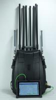China Portable Backpack Drone Detection and Jamming Device 100-2000m Range Multi-Band for sale