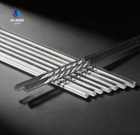 China Transparent Quartz Stirring Rod 10mm x 400mm High Temperature 2000C for sale