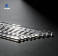 China Transparent Quartz Stirring Rod 10mm x 400mm High Temperature 2000C for sale