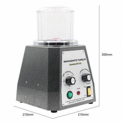 China K-100 Mini Adjustable Speed Magnetic Polishing Machine Small Magnetic Tumbler For Gold Silver Jewelry Finishing for sale