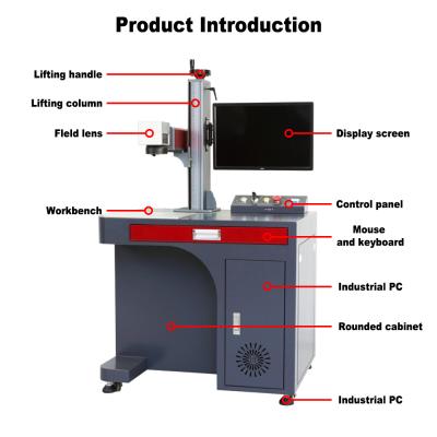 China 30W M.LA.001D Fiber Laser Engraving Machine with 0.001mm High Precision and Air Cooling for Jewelry Marking for sale