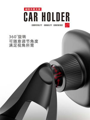 Cina Supporto magnetico del telefono dello sfiatatoio dell'automobile del silicone 360 neri dell'ABS in vendita