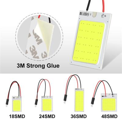 Cina Il pannello FS08 ha condotto la cupola che legge la PANNOCCHIA leggera 18 della lampada della mappa 24 36 luci interne dell'automobile 48SMD in vendita