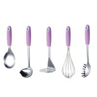 China 6-Piece Coloured Cookware Set for Classical Cooking Tools in Carousel Kitchen Utensils for sale