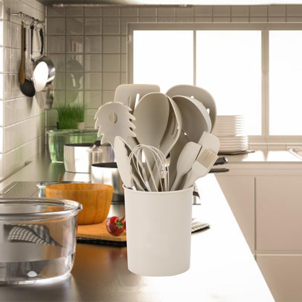 Quality 12 Pcs Kitchenware Cocina Cookware Utensil Set with Wooden Handles and ISO9001 for sale