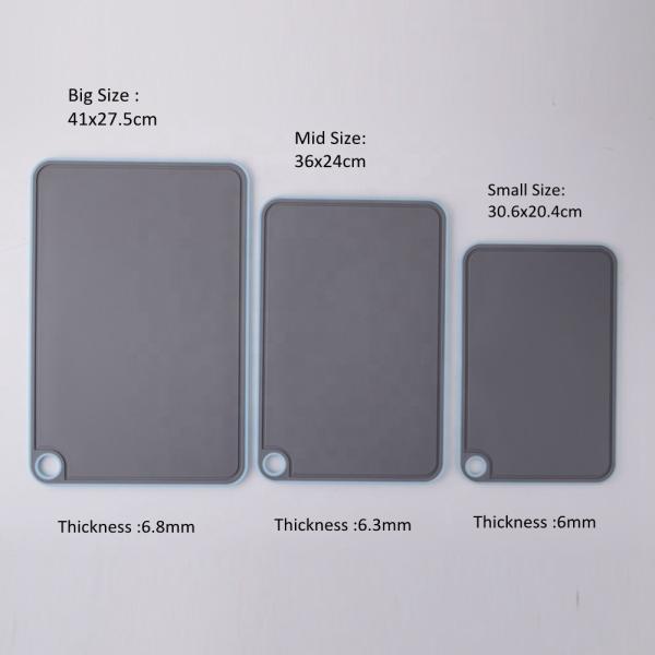 Quality Multipurpose 3 Piece Set Indexed Cutting Boards with Grooves BPA Free Non Slip for sale