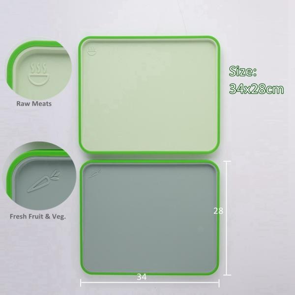 Quality PP Reversible Large Kitchen Chopping Board with Easy Grip Handle and Deep Juice for sale