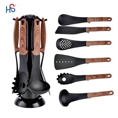 Cina Scelta dello spazio della stanza di supporto utensili da cucina in legno da 6 pezzi per utensili da cucina classici in vendita