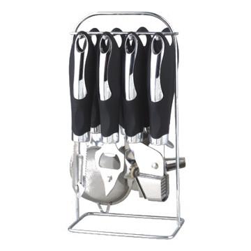 Quality Food Grade Stainless Steel Kitchen Utensils Set with Rainbow Gadgets and Pizza Tools for sale