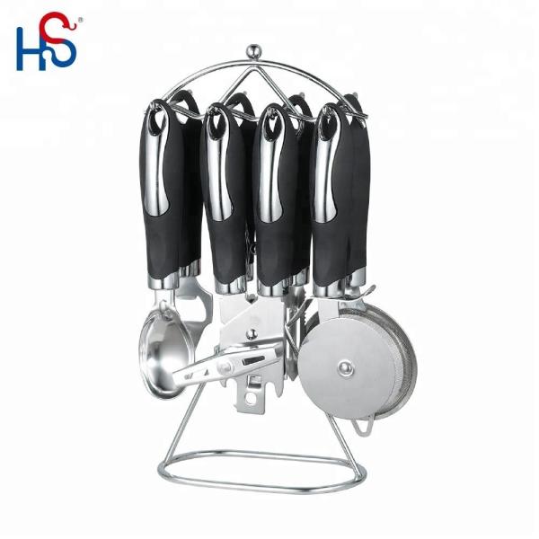 Quality Food Grade Stainless Steel Kitchen Utensils Set with Rainbow Gadgets and Pizza for sale