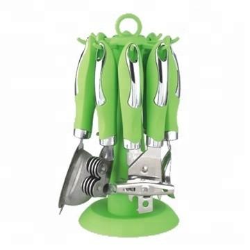 Quality Food Grade Stainless Steel Kitchen Utensils Set with Rainbow Gadgets and Pizza for sale
