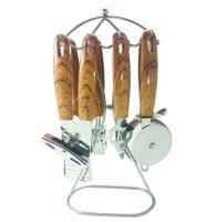 China Durable BBQ Tools Set 210 Degree High Temperature Kitchen Utensils for sale