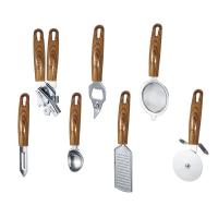 China Durable BBQ Tools Set 210 Degree High Temperature Kitchen Utensils for sale