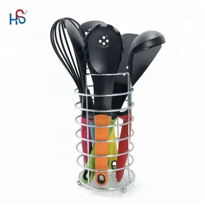 Cina 7 pezzi di utensili antiaderenti con utensili da cucina in silicone resistenti al calore e maniglia TPR in vendita