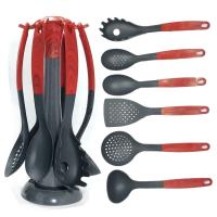 China Silk Printing Logo Kitchen Utensils Set Non Stick Cookware for Versatile Cooking Needs for sale