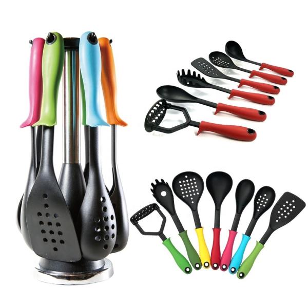 Quality Eco-Friendly Solid Spoon Food Turner Spatula Slotted Spoon Whisk Acacia Silicon for sale