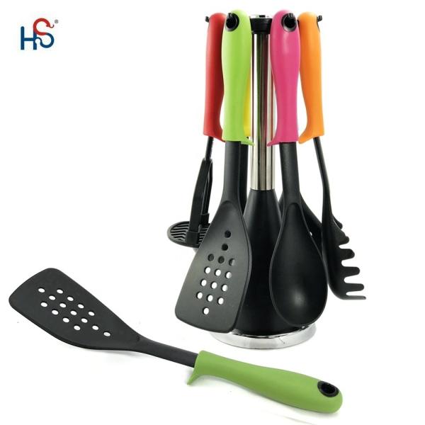 Quality Eco-Friendly Solid Spoon Food Turner Spatula Slotted Spoon Whisk Acacia Silicon for sale