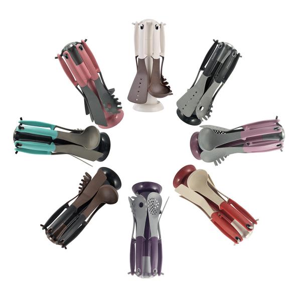 Quality Non Stick Kitchen Utensil Set with Holder 7 Pieces and Heat Resistant up to 480 for sale