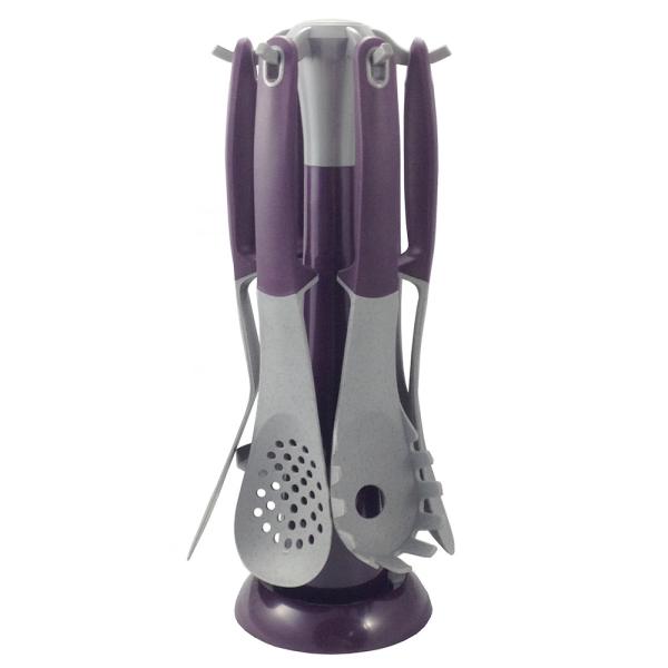 Quality Non Stick Kitchen Utensil Set with Holder 7 Pieces and Heat Resistant up to 480 for sale