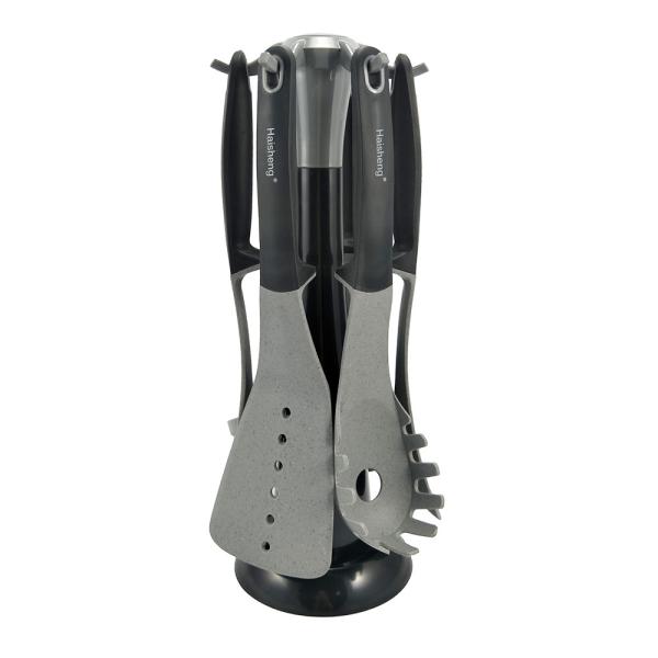Quality Non Stick Kitchen Utensil Set with Holder 7 Pieces and Heat Resistant up to 480 for sale
